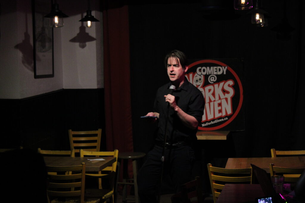 Lots of laughs amongst small audience at No Forks Given comedy show ...